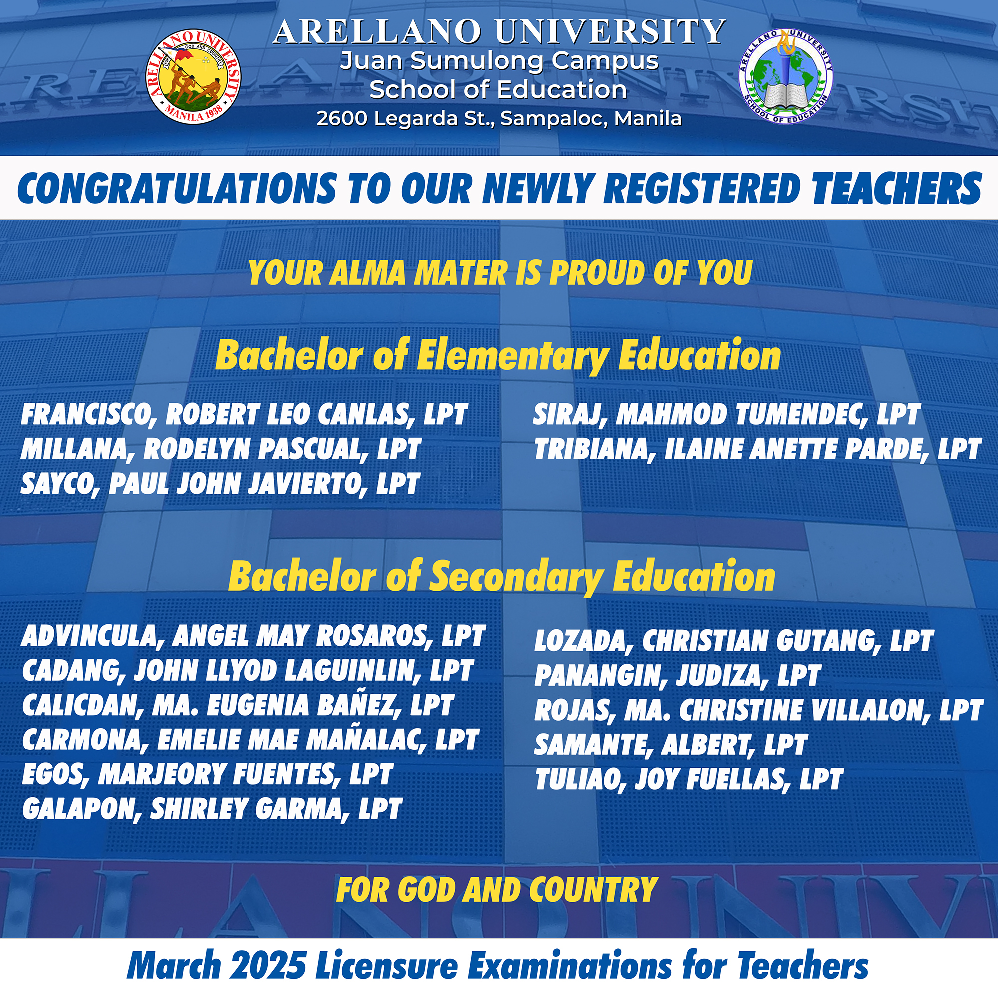 AU | Arellano University News - Rising Educators: Arellano University’s ...
